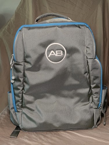 New Advanced Bionics Unisex Grey/blue Large Shoulder Backpack/ Laptop ...