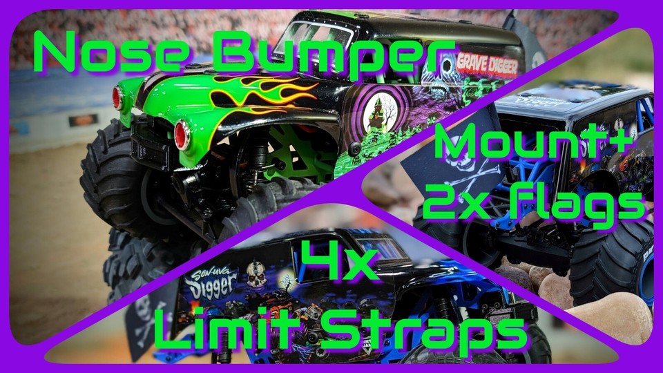 Oversteer Hobbies Front Bumper for Losi Mini LMT - Flexible Durable ...