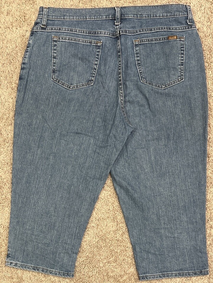Lee Riders 5 pocket Capris Long Shorts Blue Jeans Pants Women’s 18 | eBay