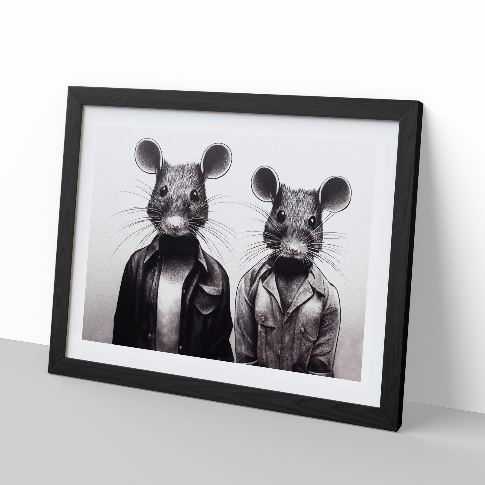 Two Street Rats Wall Art Print Framed Canvas Picture Poster Decor ...
