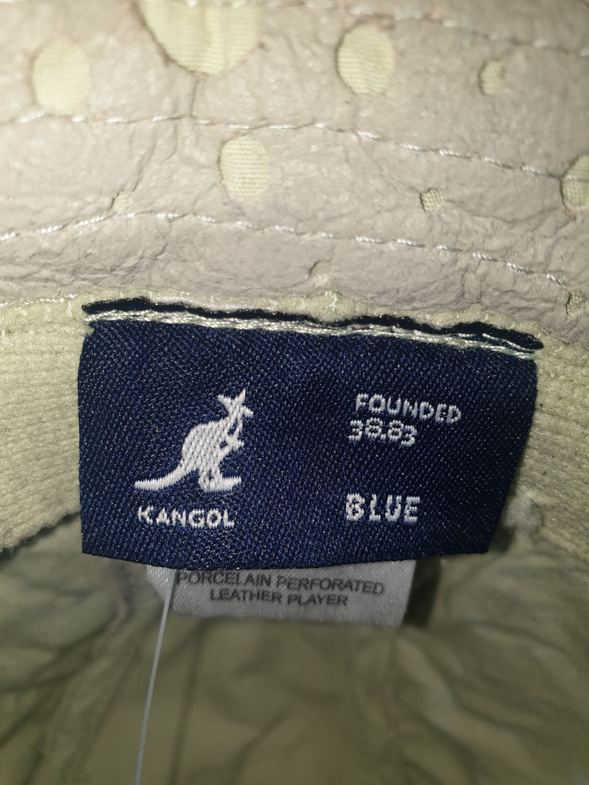 Kangol Vintage Cream Leather Hat, Medium never worn tags 1990's retro ...