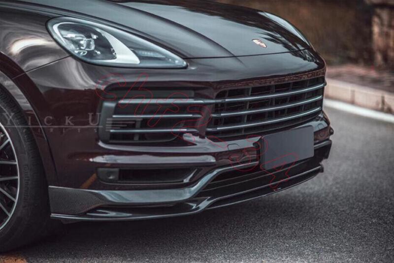 For Porsche Cayenne Coupe 20-22 Carbon Fiber Front Bumper Lip Splitter ...