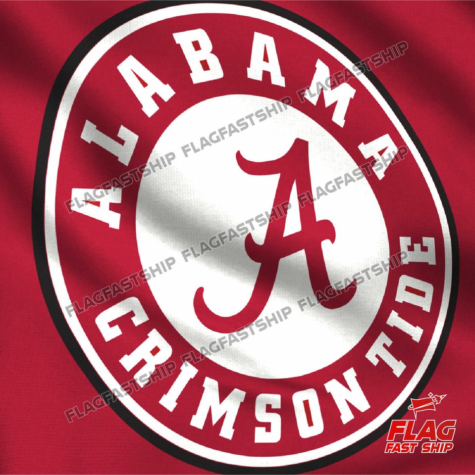 Alabama Football Crimson Tide 3x5 ft Flag Banner Fast FREE Shipping ...