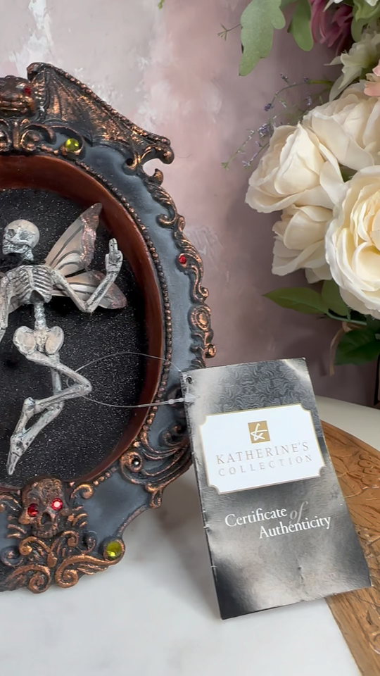 Katherine's Collection Halloween Framed Dead Fairy Oddity 3D Skeleton ...