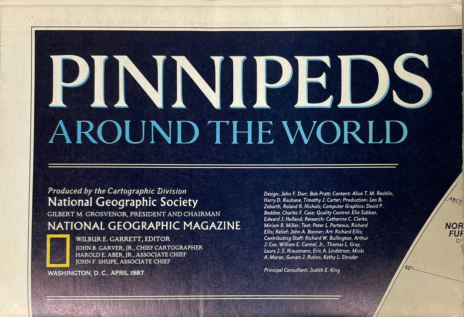 Vtg April 1987 National Geographic Pinnipeds Around The World, World ...