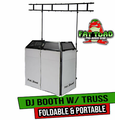 DJ Booth Tabletop - 8FT Lighting Truss Stand Package Foldable Platform ...