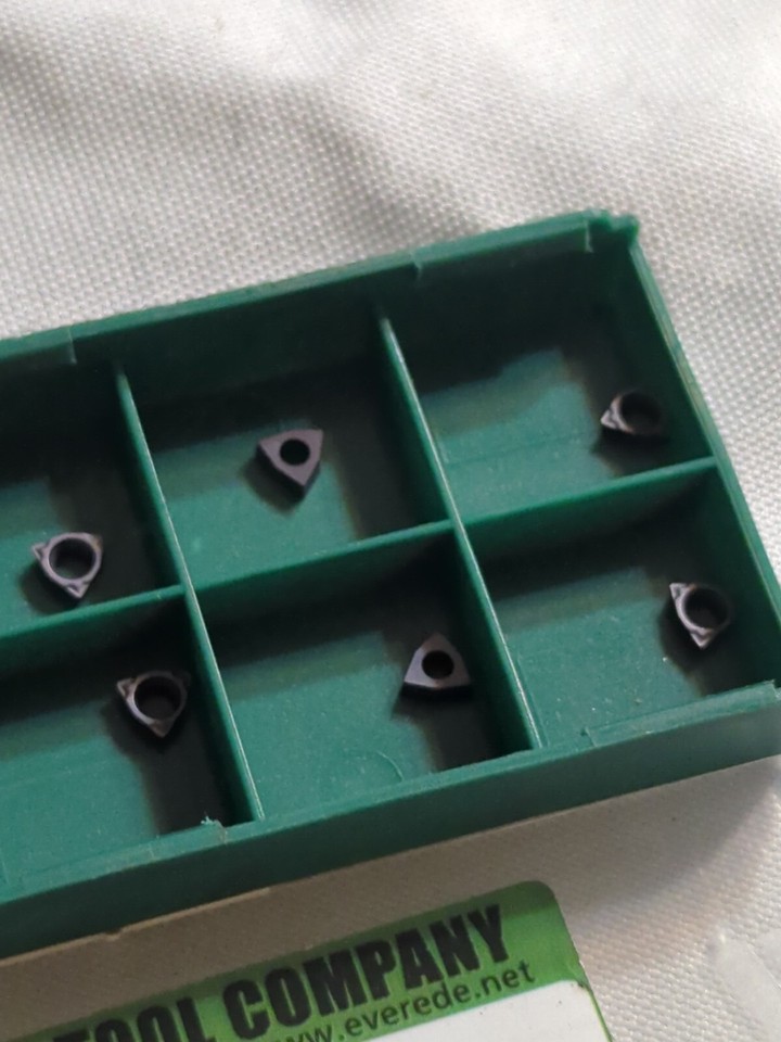 Qty.10 Everede WCGT-008-TL120 Carbide Trigon Inserts For Boring Bars ...