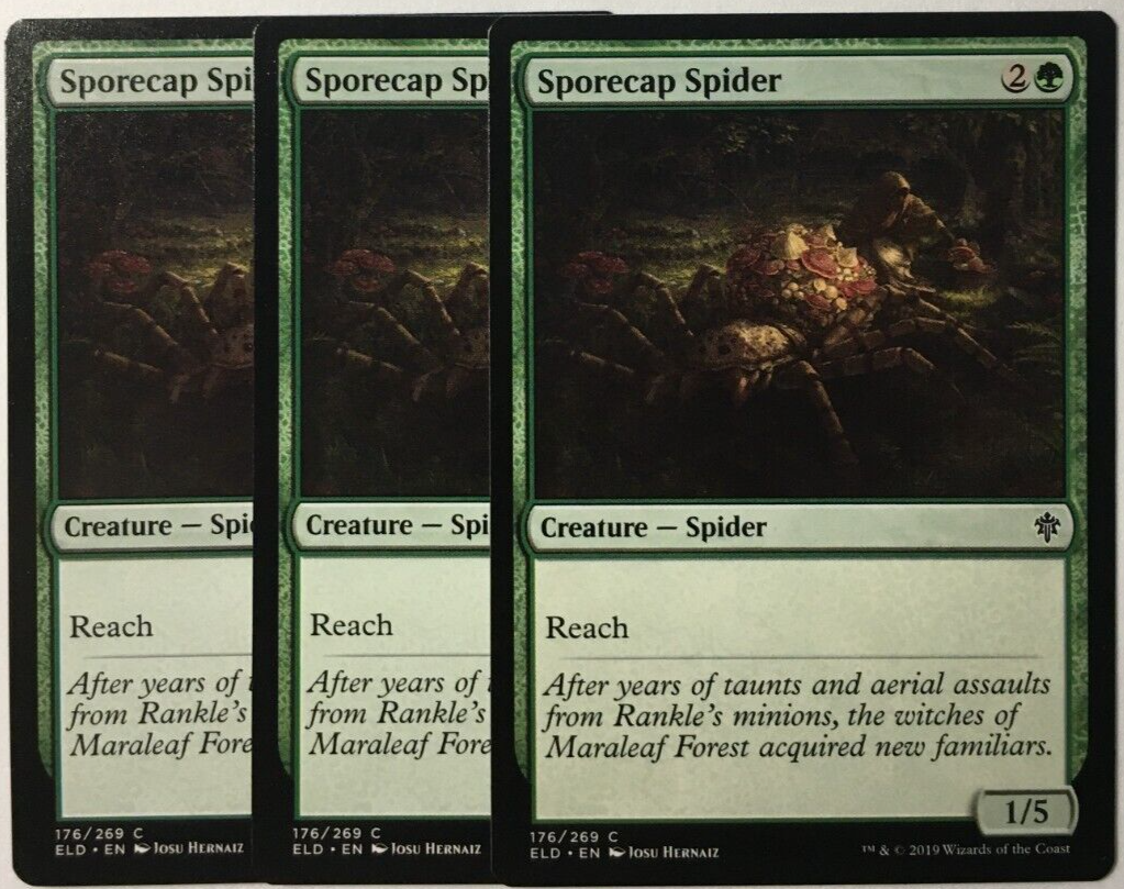 MTG 3X SPORECAP SPIDER 176/269 THRONE OF ELDRAINE COMMON NEAR MINT | eBay