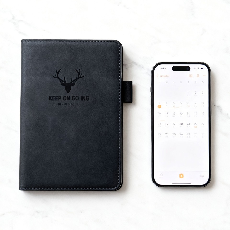365 Pages A5 Notebook PU Leather Cover Personal Lined Paper Diary Book ...