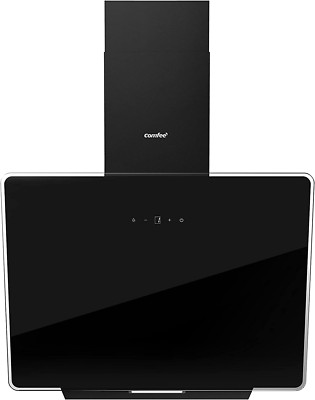 60Cm Angled Cooker Hood ANGJ64B-60 Tempered Glass Extractor Hood with ...