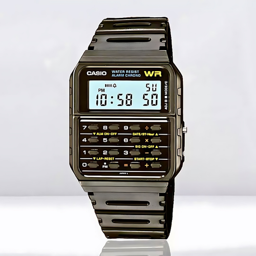 Casio CA53W-1 Calculator Watch with Alarm, Chrono & Day/Date New Rare ...