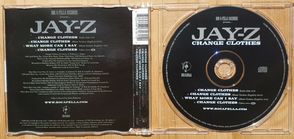 JAY-Z - Change Clothes CD Single [Australian Pressing] 2003 | eBay