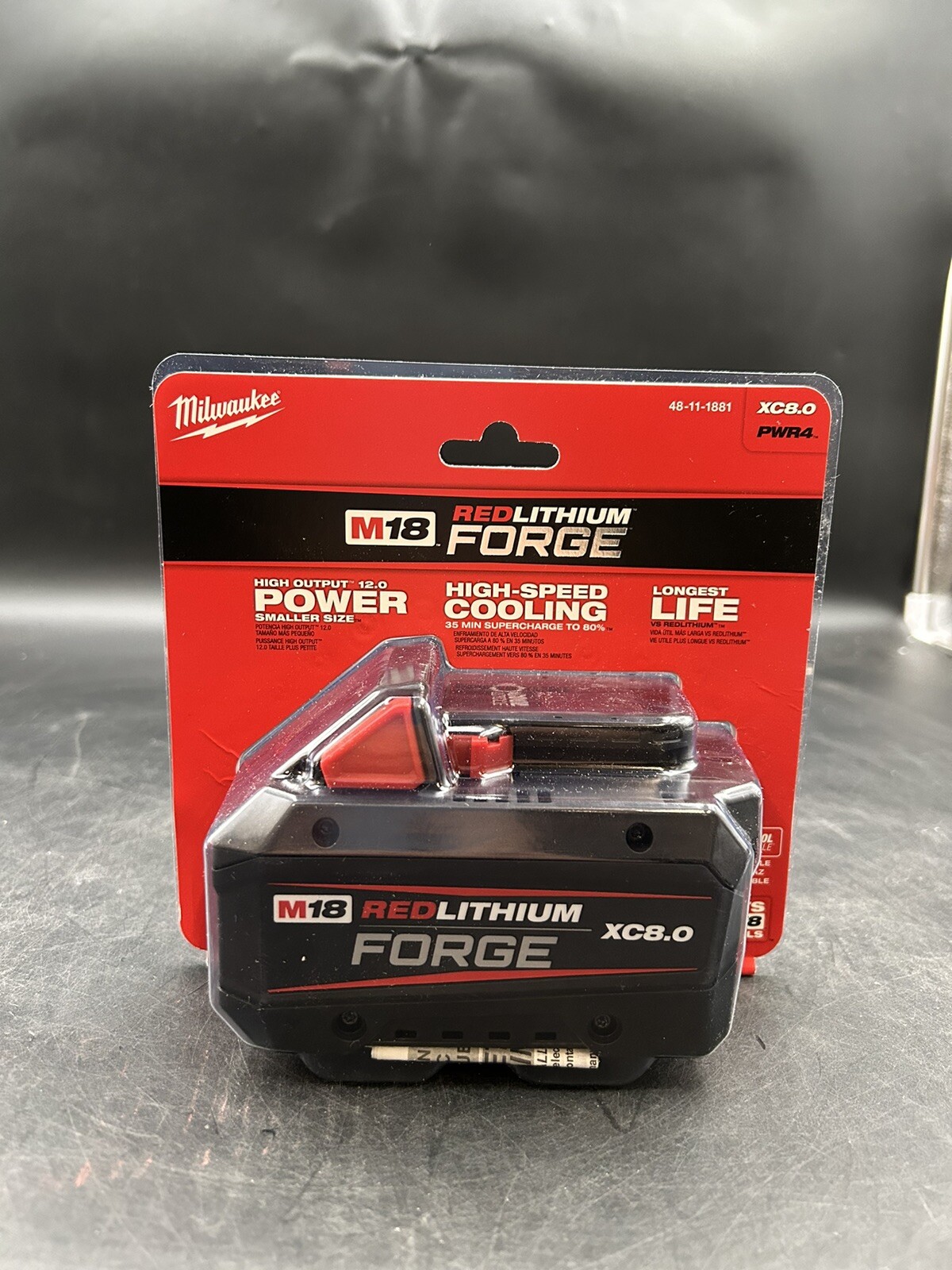 Genuine Milwaukee M18 REDLITHIUM FORGE XC8.0 8.0 Ah OEM Battery Pack 48 ...