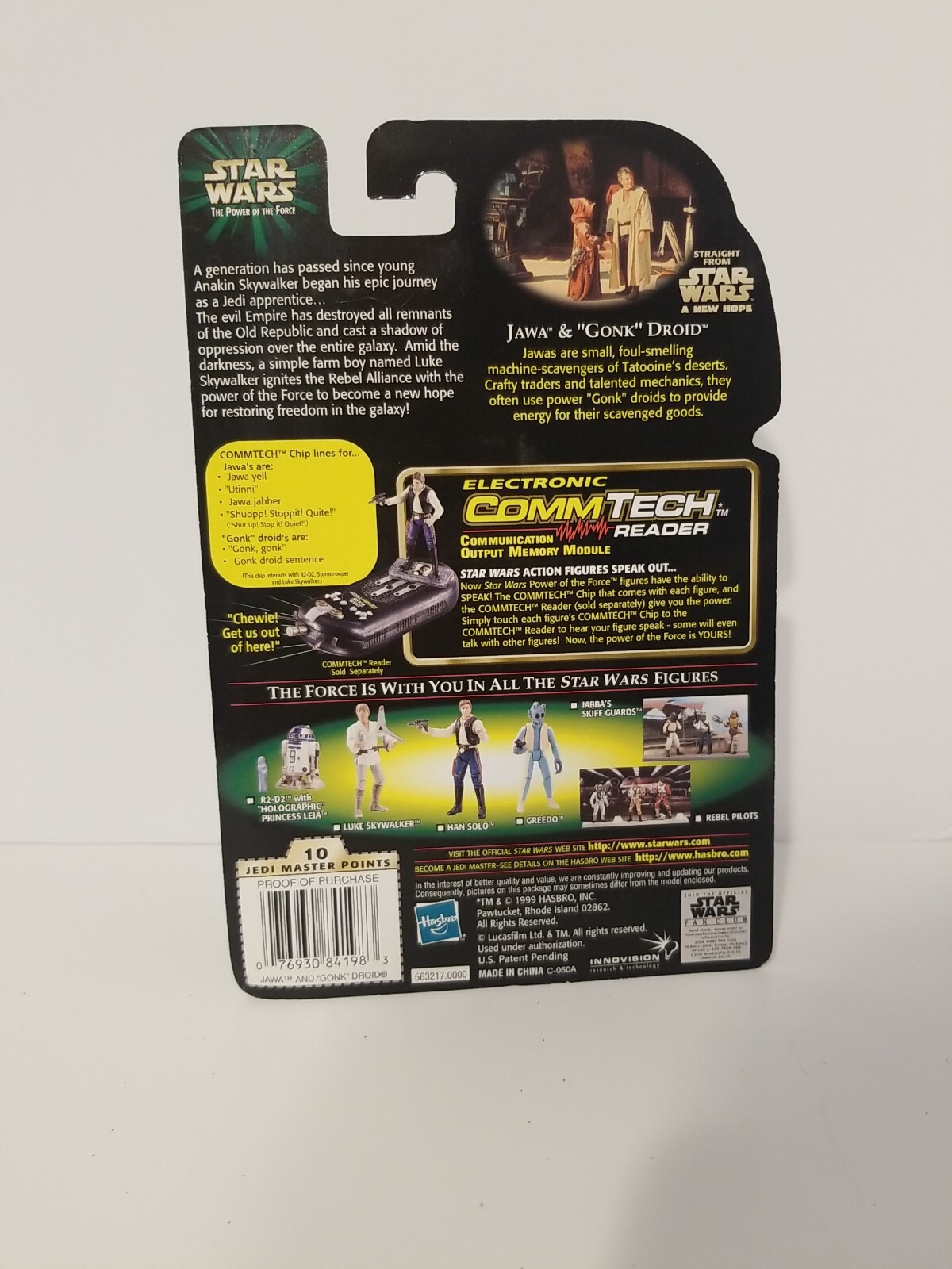 Star Wars Jawa w/ Gonk Droid Power Of The Force 2 Commtech Chip NEW ...