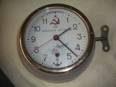 Clocks - Soviet Submarine Navy Marine Ship's Wall