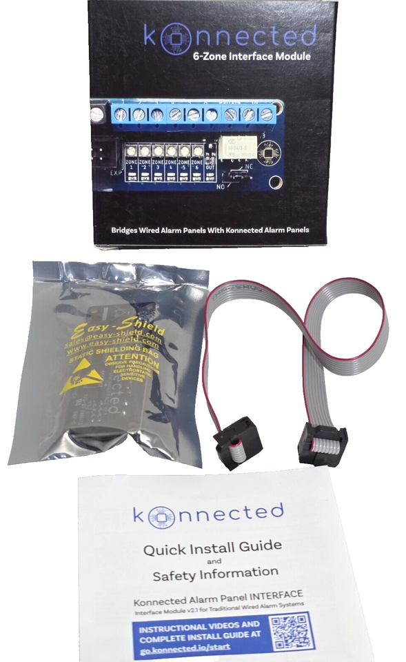 Konnected 6-Zone Interface Module Bridges Wired Smart Alarm Panel | eBay