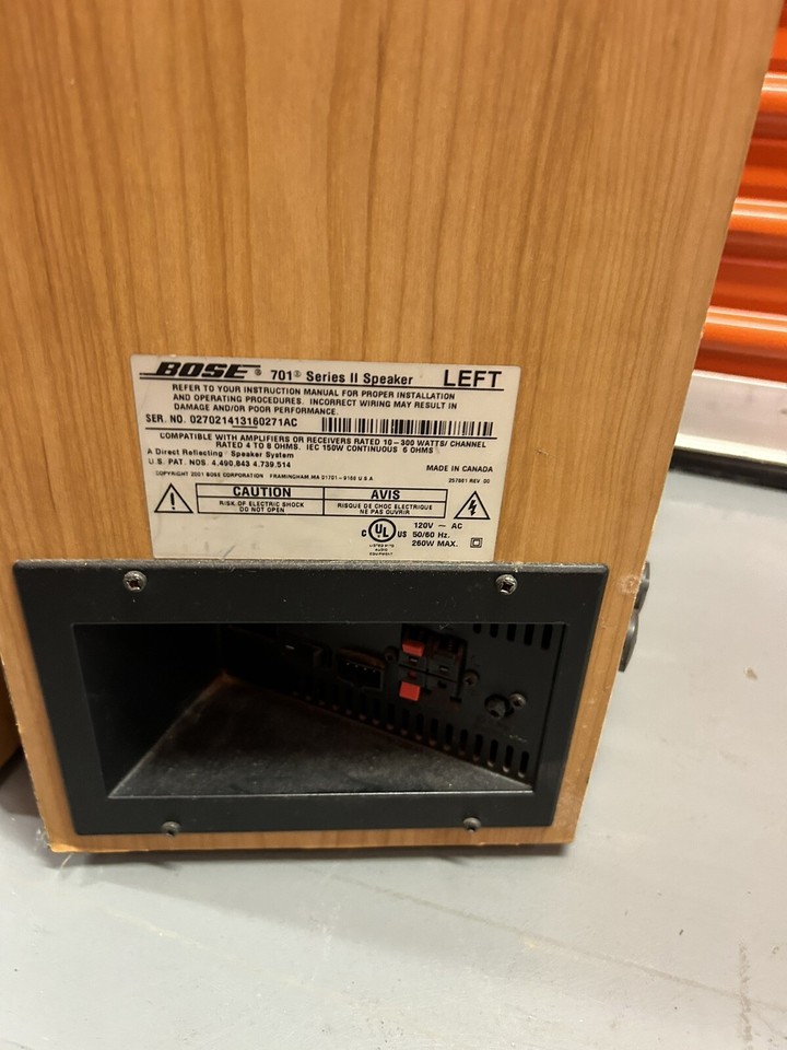 Bose 701 Series II Floor Tower Stereo Speakers Pair | eBay