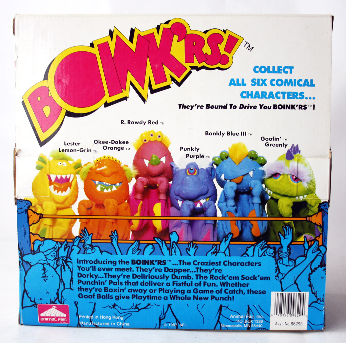 Very RARE Vintage 1987 Boink'rs Boinkers Boxing Puppet R Rowdy Red MIB ...