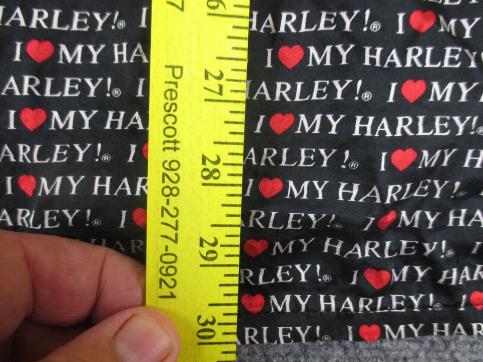Harley Davidson Classic Men’s 100% Silk XL Black "I (LOVE) MY HARLEY ...
