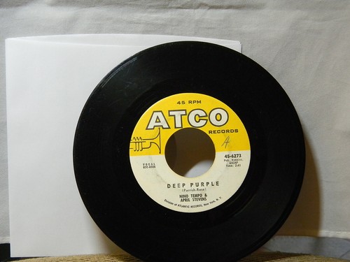 NINO TEMPO & APRIL STEVENS DEEP PURPLE / I'VE BEEN CARRYING..45 RPM ...