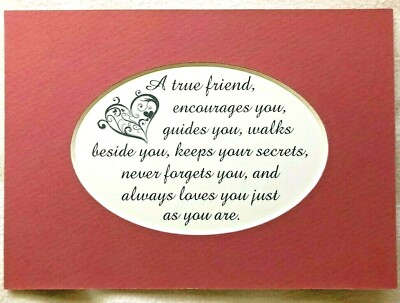 TRUE FRIENDS Keep Secrets GUIDES ENCOURAGES Friendship LOVE verses ...