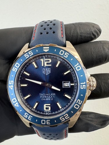 Tag Heuer Formula 1 Bucherer Blue Edition Blue Dial Silver Steel Strap ...