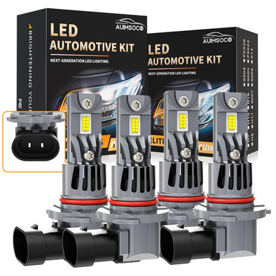 For Mack Granite GU713 LED Headlight Combo Bulbs 10000K High Low 4Pcs ...