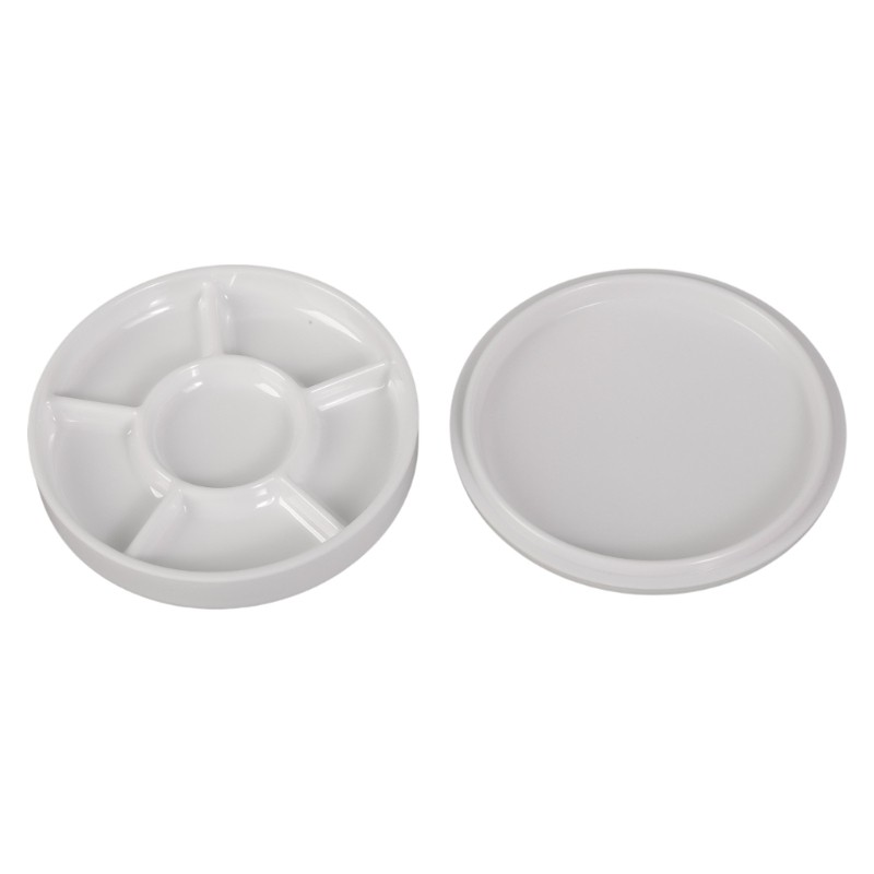 6 Wells Round Palette Watercolor Paint Palette Paint Tray for Artist ...