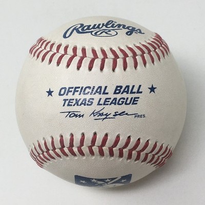 Official Ball Texas League Baseball Rawlings Leather Used 2006 | eBay