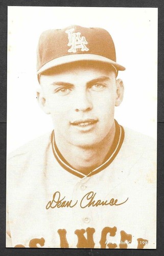 Baseball Postcard - 1980 Exhibit Card - Sports - Dean Chance | eBay
