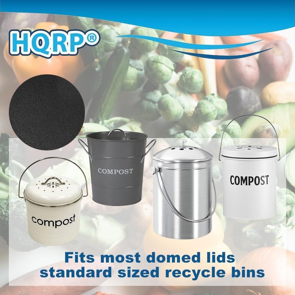 Round Compost Bin Charcoal Filters for Compost Bucket Kitchen ...