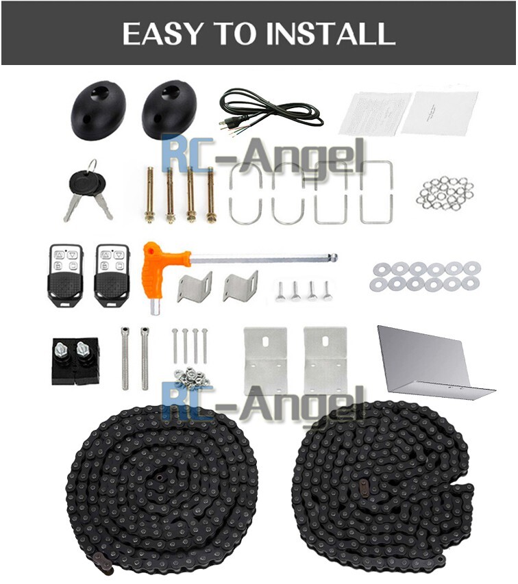 4400Lbs Sliding Electric Gate Opener Automatic Motor Remote Kit Heavy ...