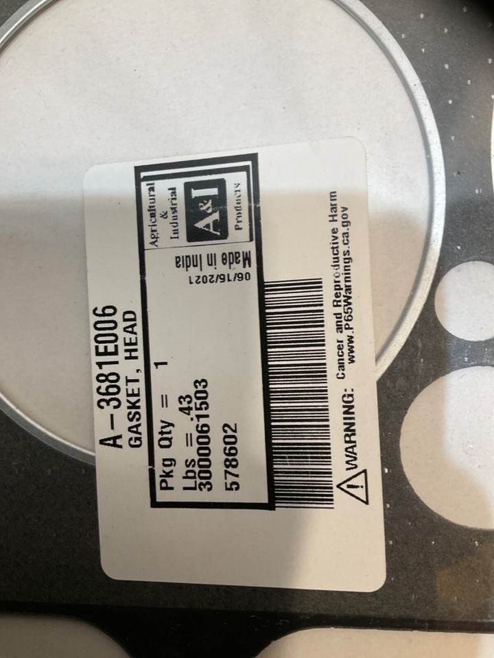 3681E006 - GASKET CYL HEAD fits Caterpillar | eBay