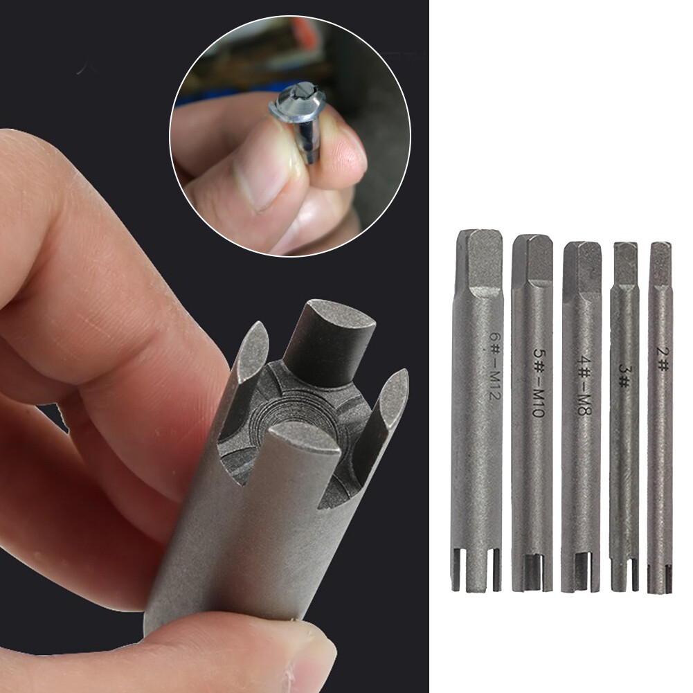 5pcs Damaged Screw Tap Extractor Industrial Drill Bit Remover Tool ...