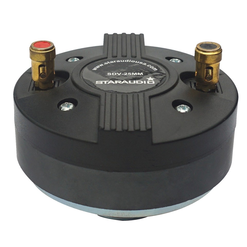 Pair 25MM PA Speaker Driver Horn Tweeters Titanium Compression Screw-on ...