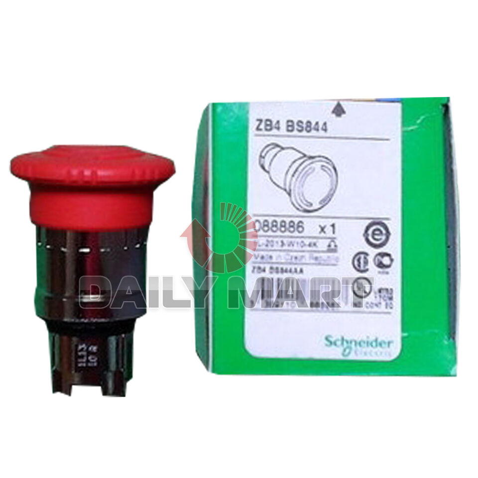 New Schneider ZB4BS844 Emergency Stop Pushbutton Scram Button Harmony ...