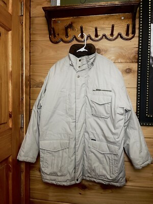 Bert Pulitzer Collectors Edition Tan Zip and Button Heavy Winter Coat ...