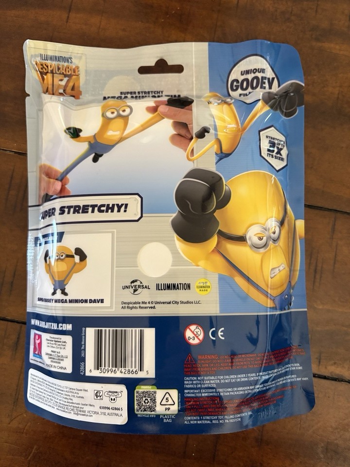 GOO JIT ZU SUPER STRETCHY MEGA MINION TIM ILLUMINATION DESPICABLE ME 4 ...