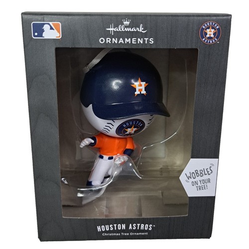 Hallmark Houston Astros Baseball MLB Bobble Wobble Head Ornament New In ...