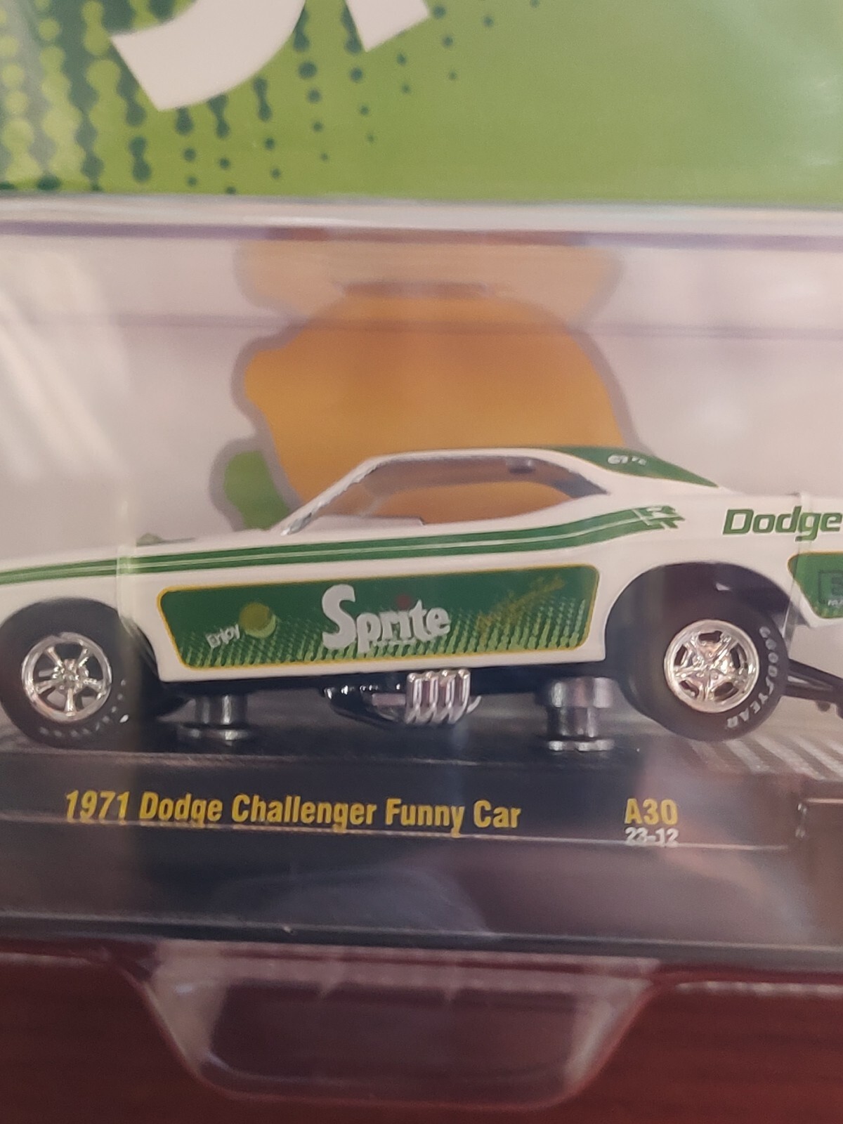 2023 M2 Machines Sprite 1971 Dodge Challenger Funny Car (Green) A30 🆕 ...