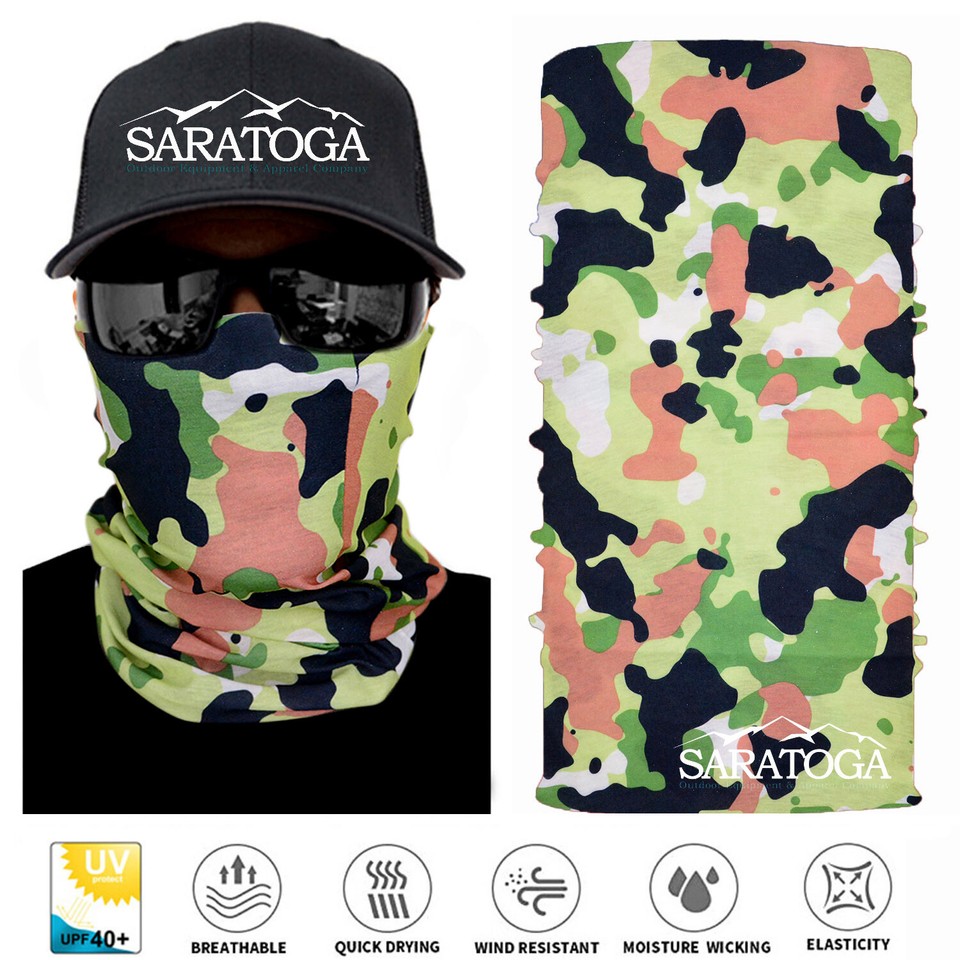 Face Mask Balaclava Scarf Neck Fishing Shield Sun Gaiter UV Headwear ...