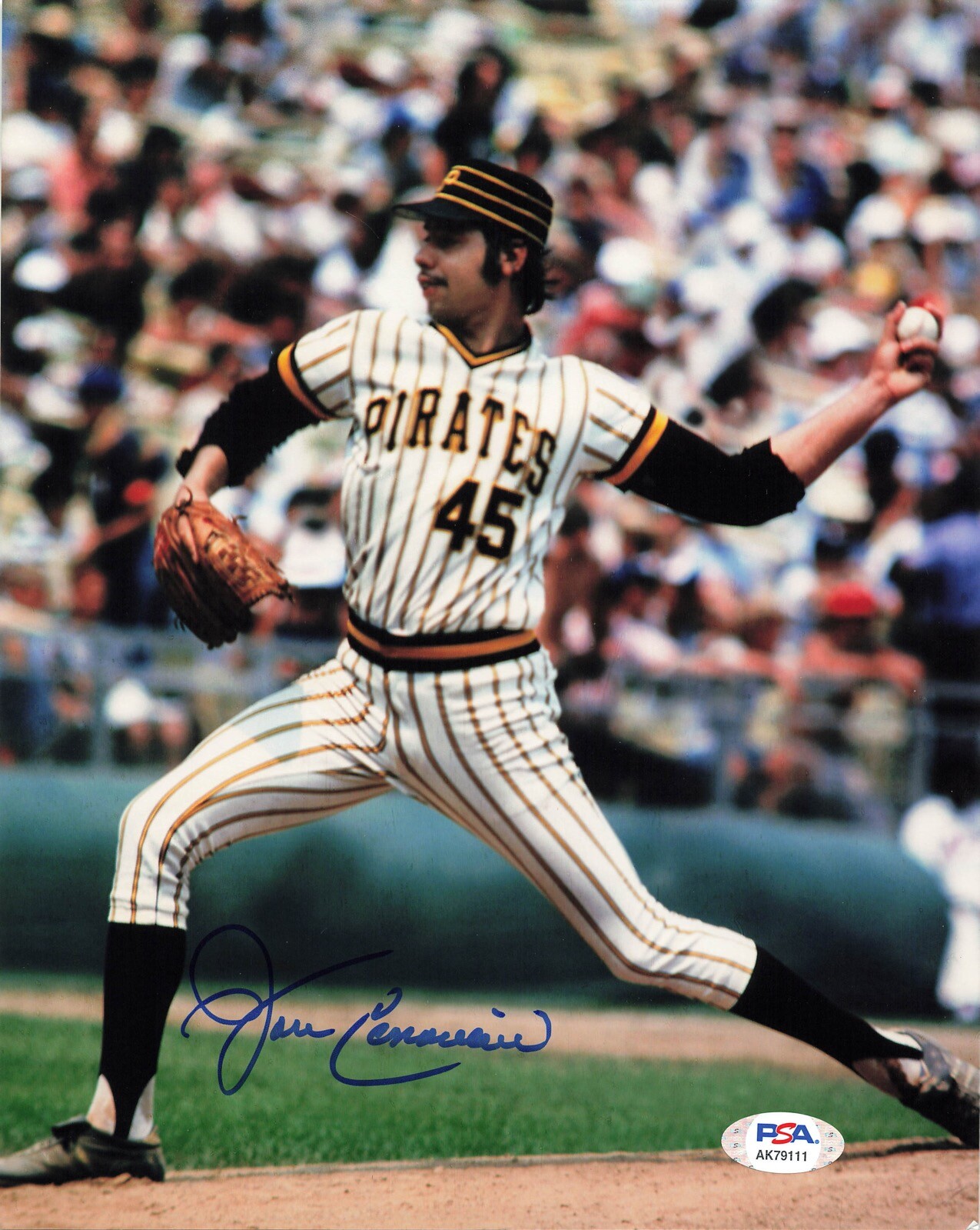 John Candelaria Pittsburgh Pirates Signed Autograph 8 x 10 Photo PSA ...