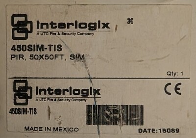 Interlogix 450SIM-TIS Motion Sensor - SAME DAY SHIPPING | eBay