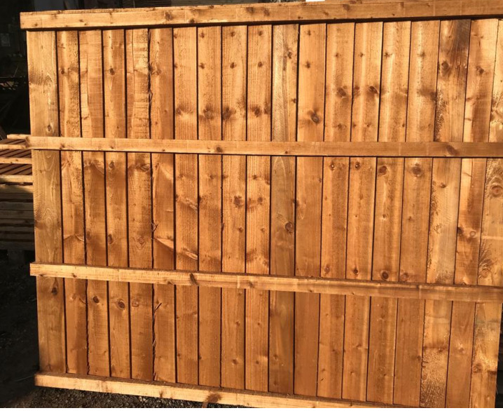 6ft Wide Vertilap fence panel tantalised Timber Garden fence heights ...