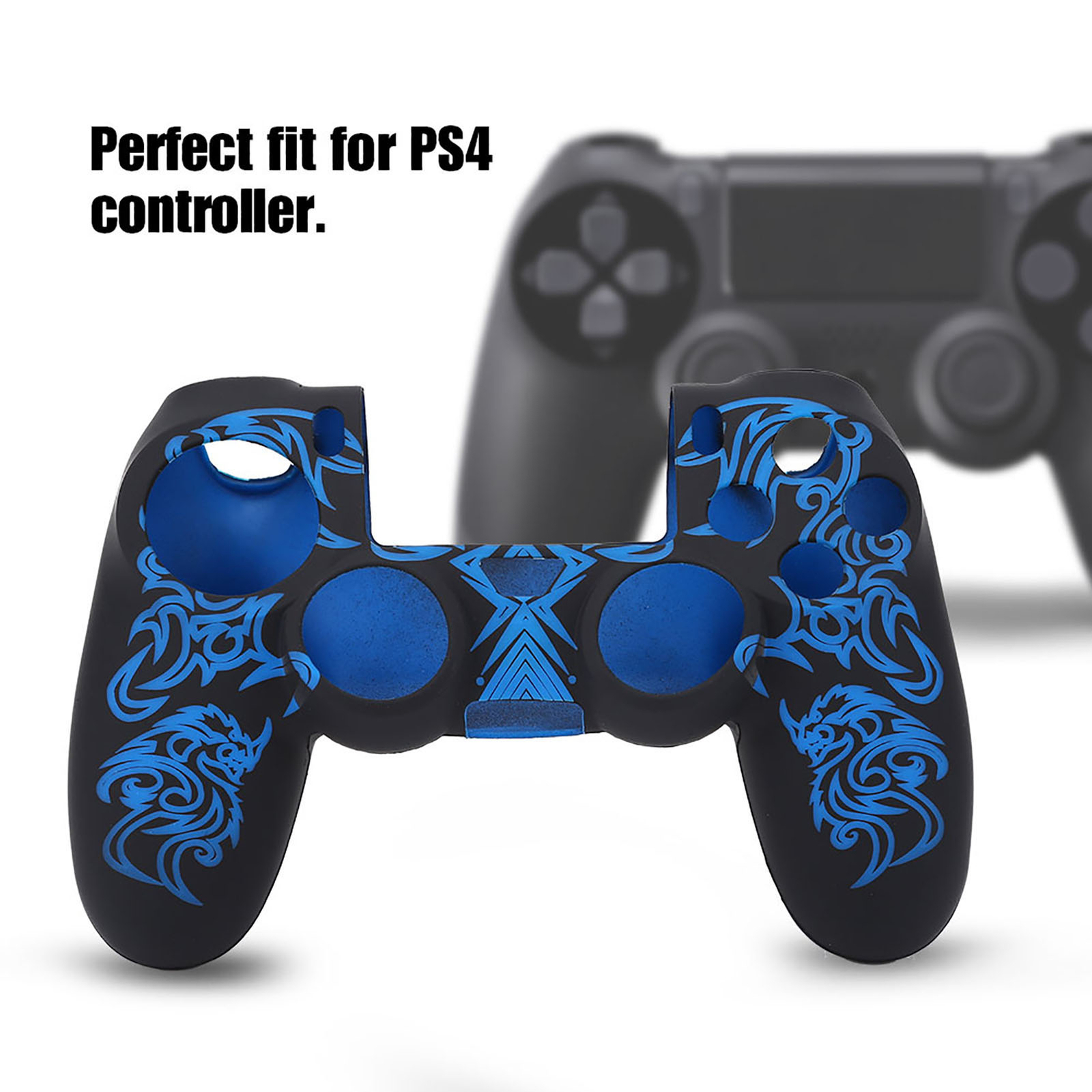 Soft Silicone Case Skin Grip Shell Cover For Playstation 4 PS4 Controll ...