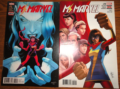 Ms.Marvel #19,20 Run De 2 Kamala Khan Lot Wilson Failla 1st Imprimé ...