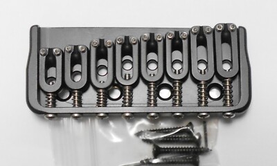 Hipshot 8 String Fixed Rt-handed Guitar Bridge Black .125 floor height ...