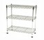3 Shelf Steel Wire Shelving Adjustable Storage Rack Heavy Duty ...