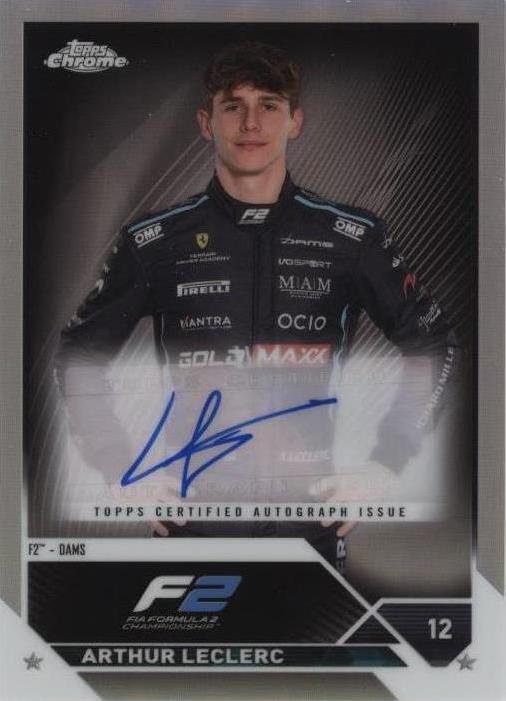 2023 Topps Chrome Formula 1 - Autographs Arthur Leclerc #CAC-AL (AU ...