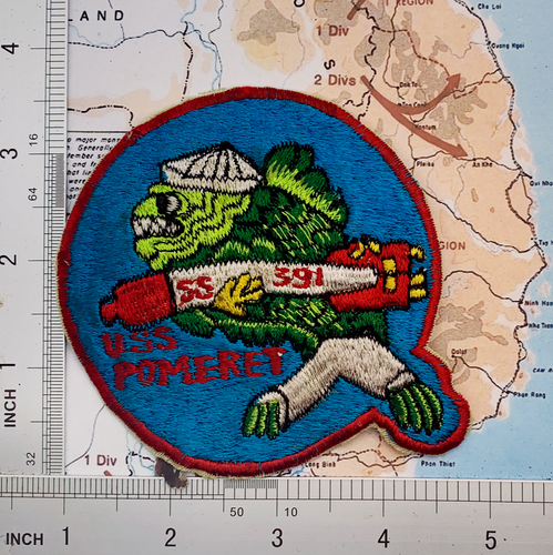 Patch , US Navy Submarine Patch USS Pomfret SS-391 , usn patch , t8-688 ...
